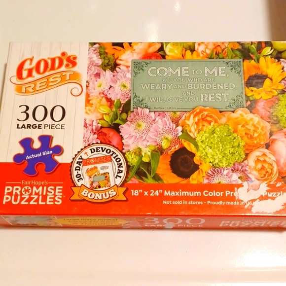 Toys | Gods Rest Puzzle 30 Large Peice Fair Hopes Promise Puzzles ...